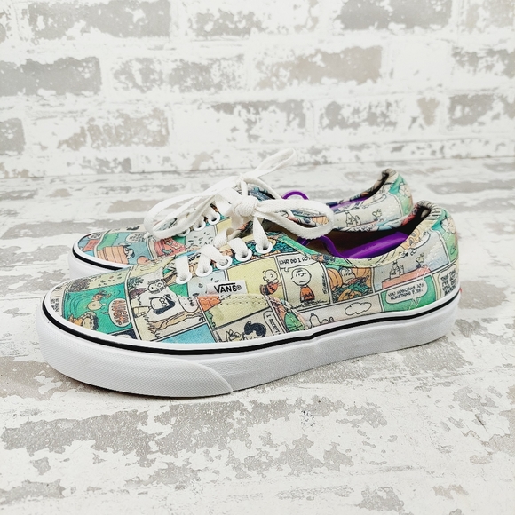 Vans | Shoes | Vans X Peanuts Snoopy Cartoon Comic Strip Lace Up Low ...